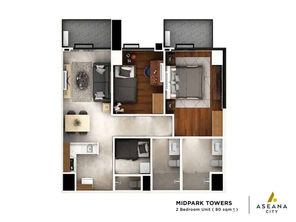 MidPark Towers by Aseana Holdings Inc. - Aseana City, Parañaque | Lionunion