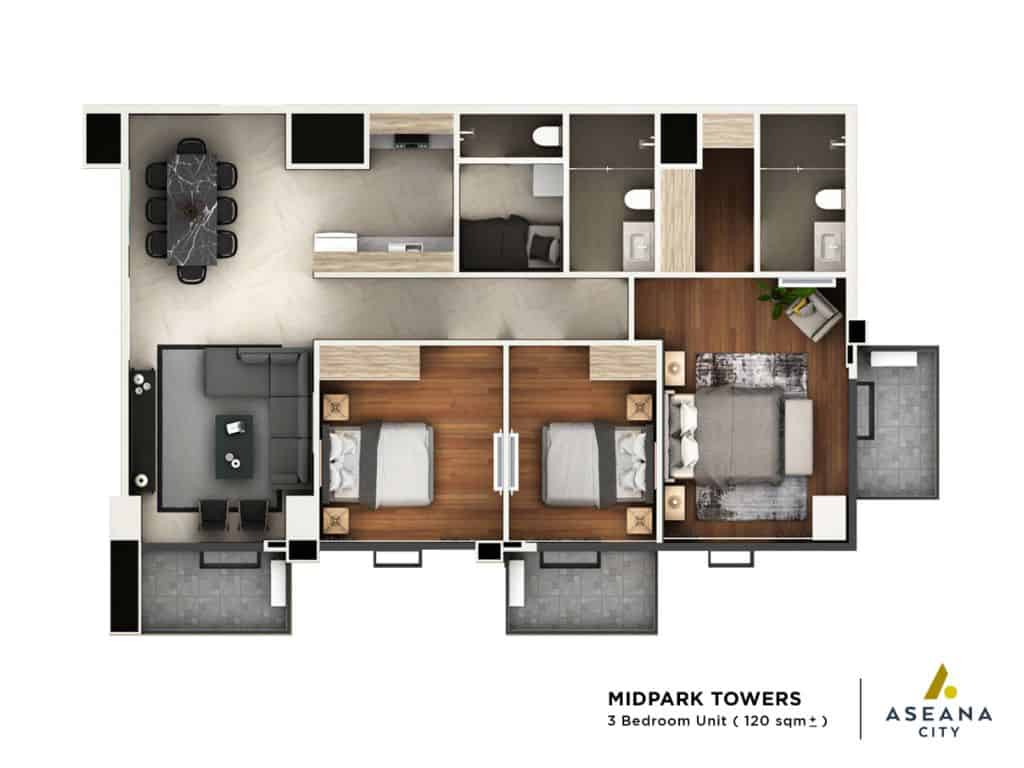 MidPark Towers by Aseana Holdings Inc. - Aseana City, Parañaque | Lionunion